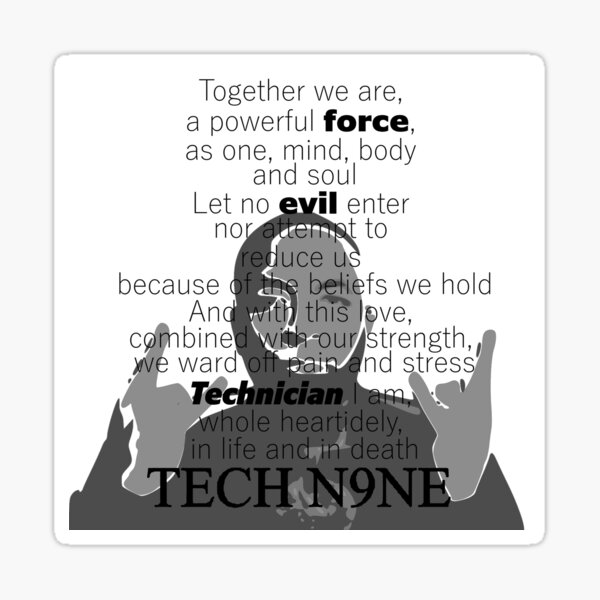 Tech N9ne Stickers | Redbubble