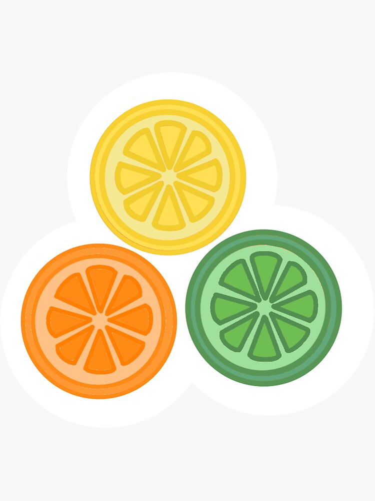 "Citrus fruits" Sticker by tayl9r-h | Redbubble