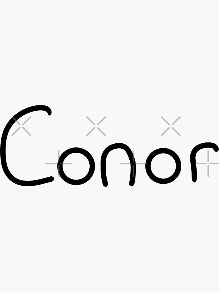 "Conor name merchandise" Sticker by Randomstickers0 | Redbubble