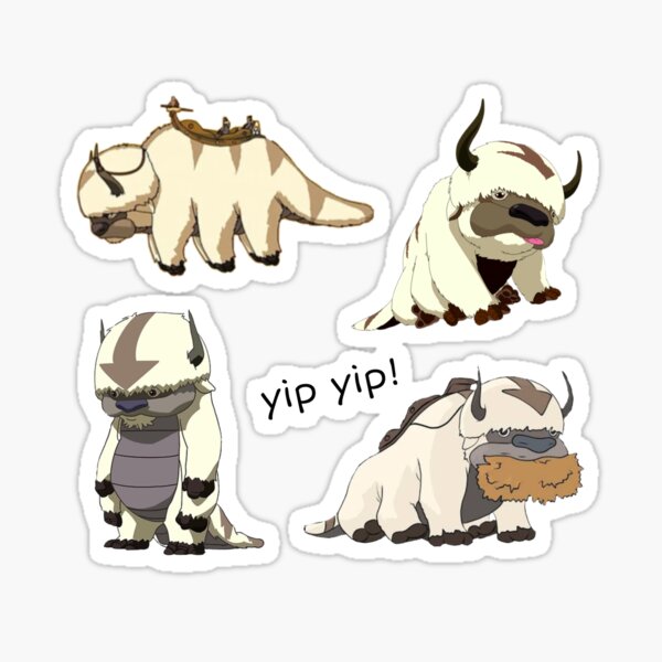 "Avatar The Last Airbender Appa Set" Sticker for Sale by LiushGirl ...