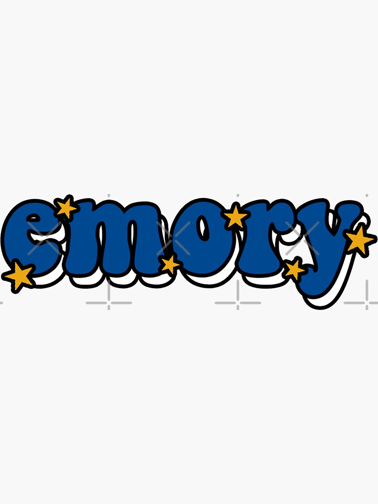 "emory" Sticker for Sale by allyhom | Redbubble