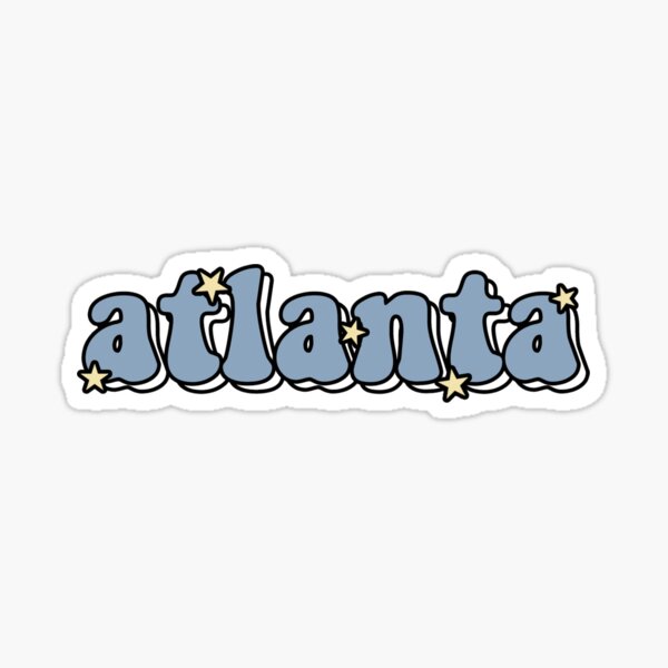 "atlanta" Sticker for Sale by allyhom | Redbubble