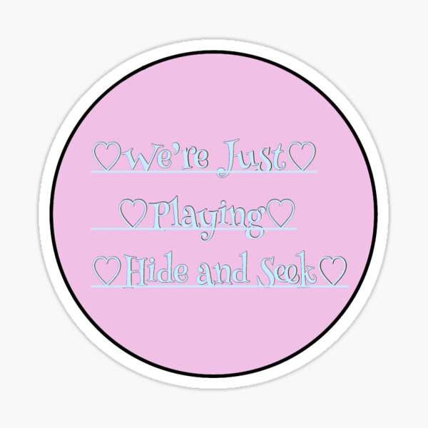 "Hide and Seek" Sticker by VintageTrend | Redbubble