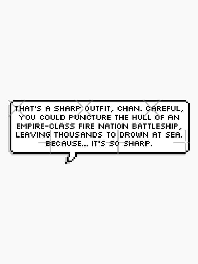 "avatar the last airbender azula quote" Sticker for Sale by ...