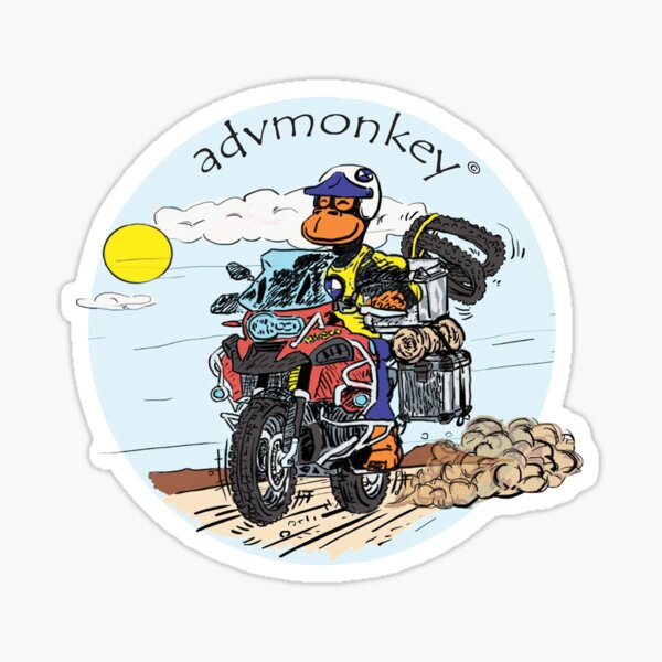 "GS Adventure Motorcycle ADVMonkey" Sticker for Sale by advmonkey ...
