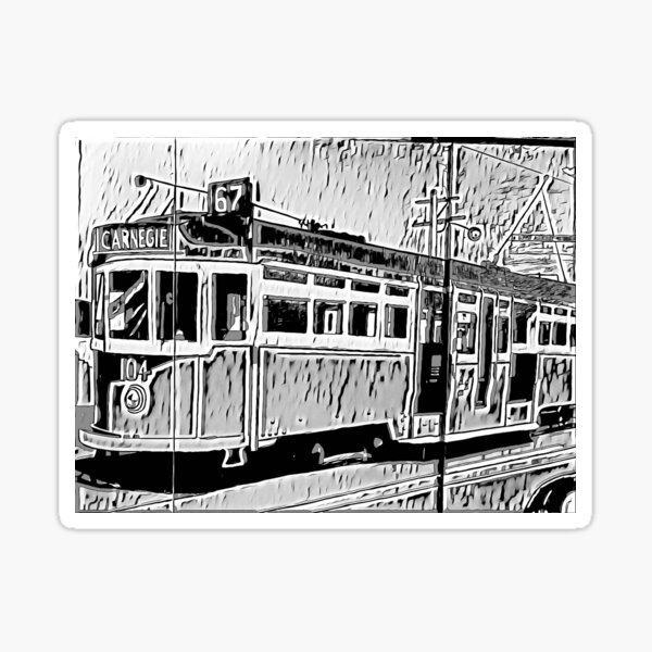 "Melbourne Tram" Sticker for Sale by Tovers | Redbubble