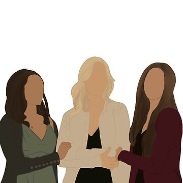 "caroline elena bonnie tvd" Sticker for Sale by KT designs | Redbubble