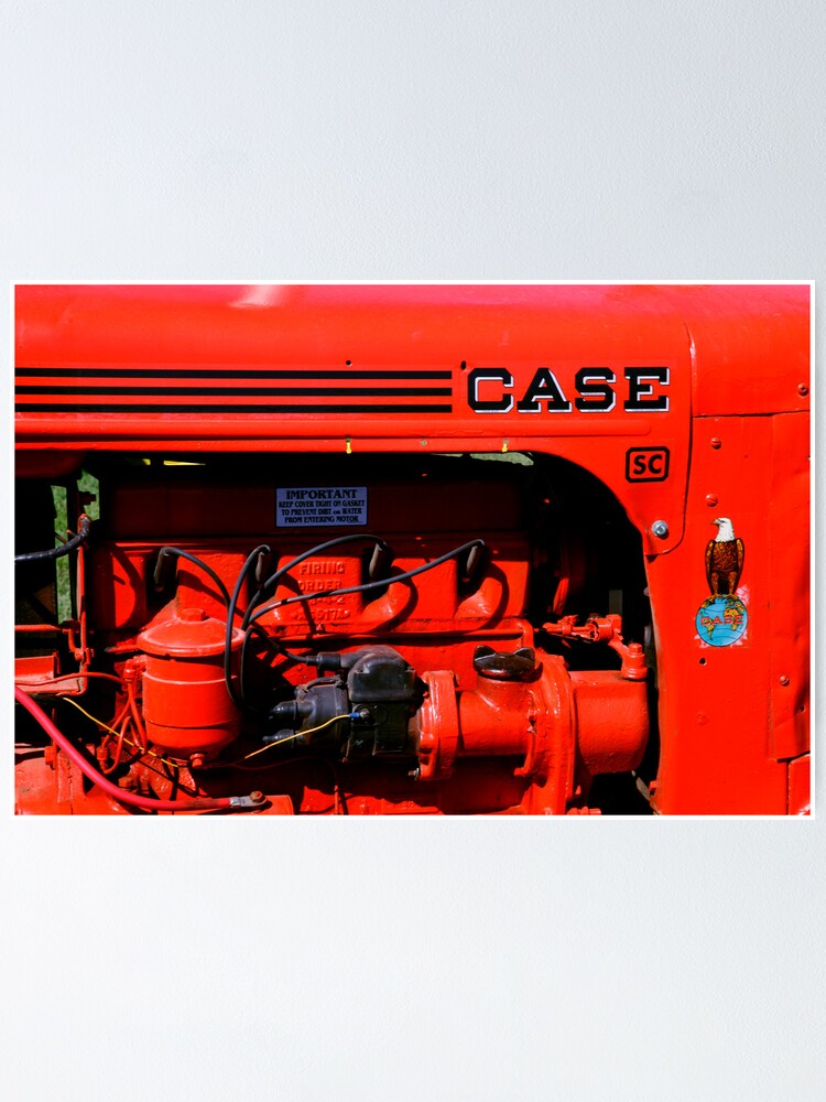 "Case Tractor Engine" Poster for Sale by cvdad | Redbubble
