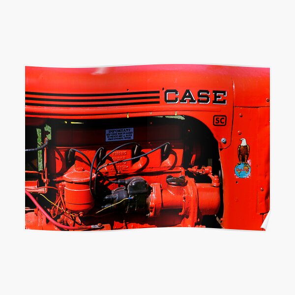 "Case Tractor Engine" Poster for Sale by cvdad | Redbubble