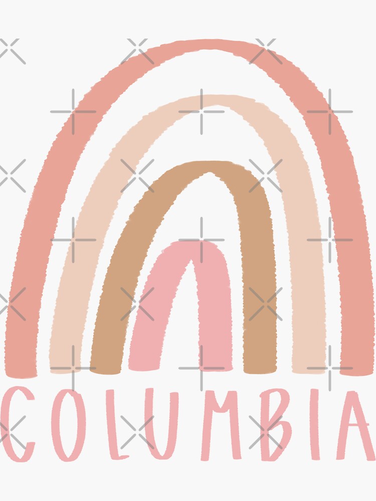 "Columbia" Sticker for Sale by rgldesigns | Redbubble