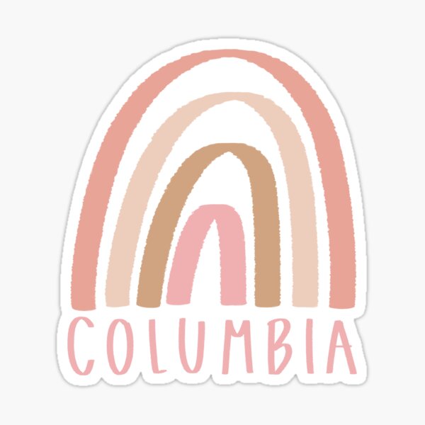 "Columbia" Sticker for Sale by rgldesigns | Redbubble