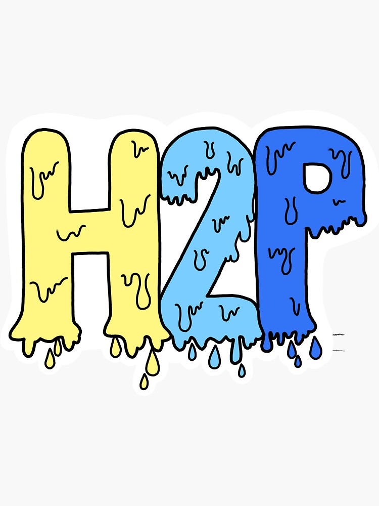"h2p" Sticker for Sale by MaddyHopkins | Redbubble