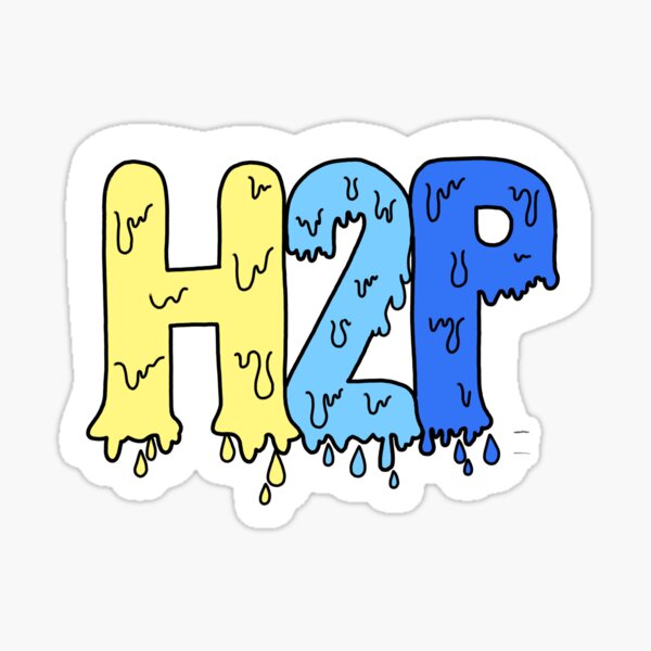 "h2p" Sticker for Sale by MaddyHopkins | Redbubble