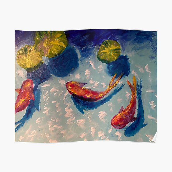 "Finger Paint Fish" Poster by MaddyPelletier | Redbubble