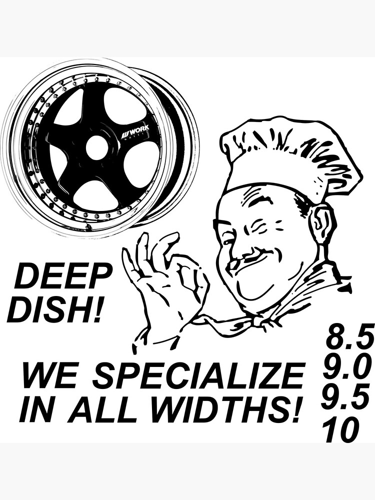 "Deep Dish Wheels" Art Print for Sale by csheroe | Redbubble