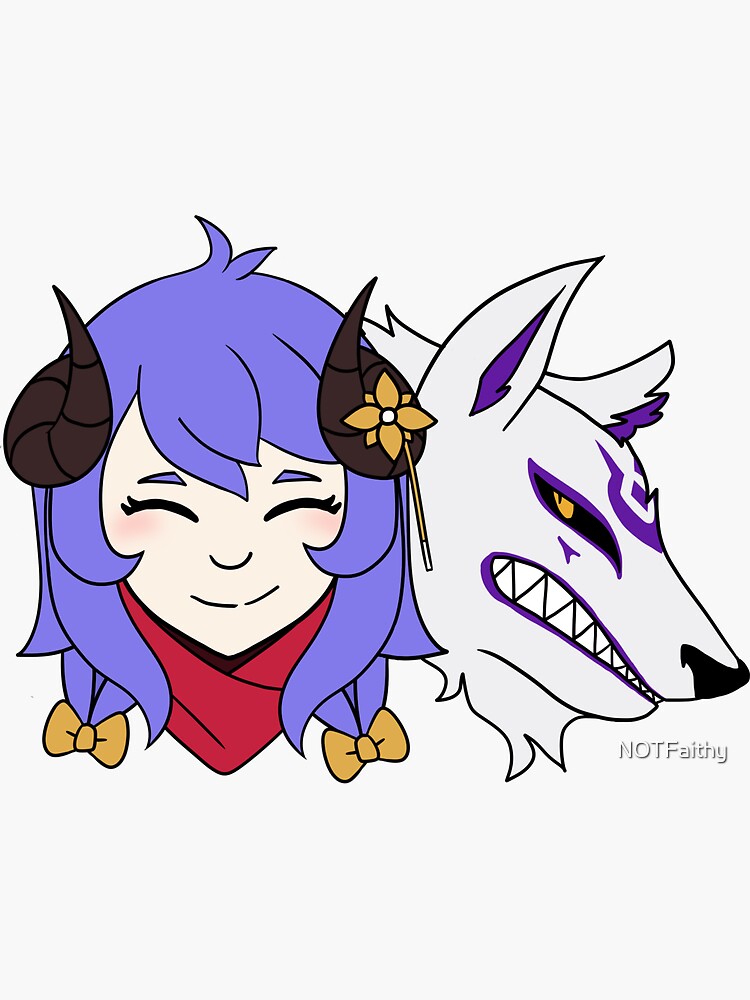 "Spirit Blossom Kindred - LOL - Unmasked" Sticker for Sale by NOTFaithy ...