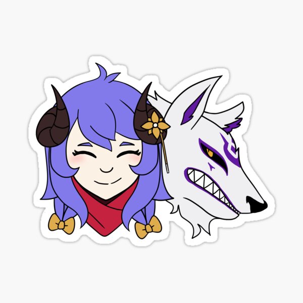 "Spirit Blossom Kindred - LOL - Unmasked" Sticker for Sale by NOTFaithy ...