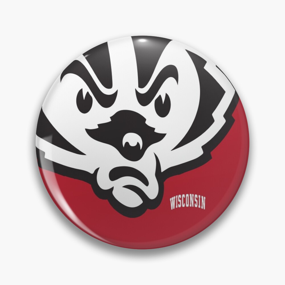 Pin Bucky Badger Logo Bucky Badger Wisconsin Badgers Mascot Push Up