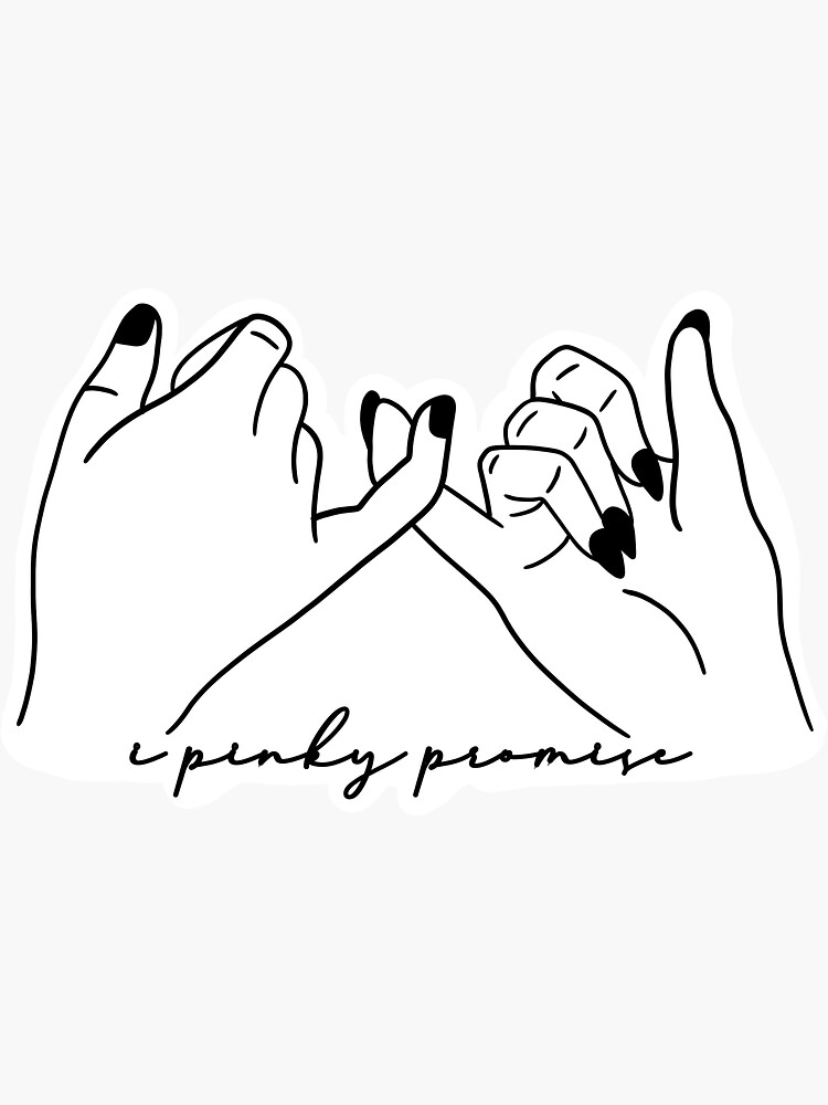 "I pinky promise" Sticker for Sale by CHCreations | Redbubble