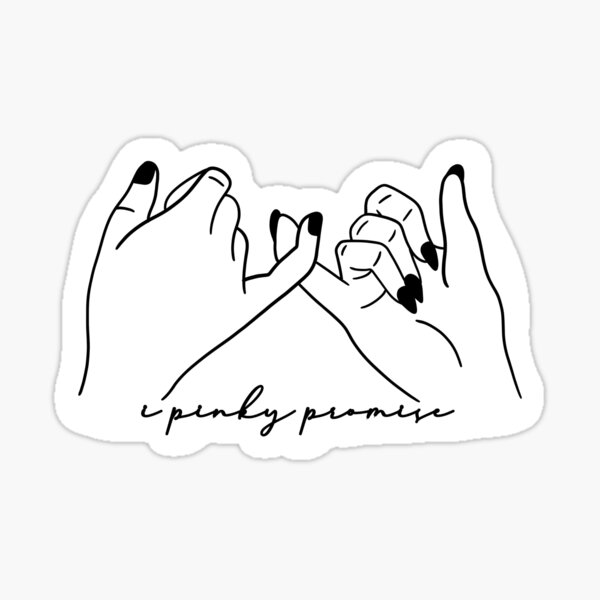 "I pinky promise" Sticker for Sale by CHCreations | Redbubble