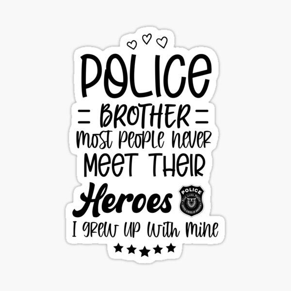 "Police Brother Heroes BT Collection" Sticker for Sale by Inkable ...