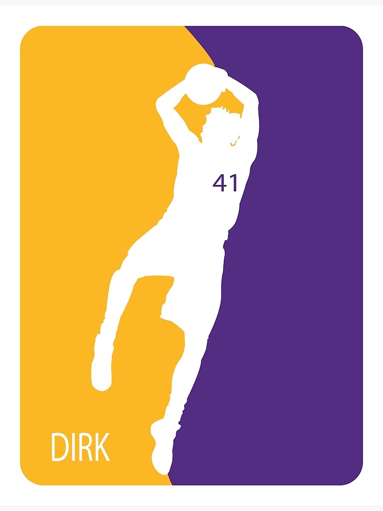 "dirk nowitzki NBA LOGO" Poster for Sale by yehya19 | Redbubble