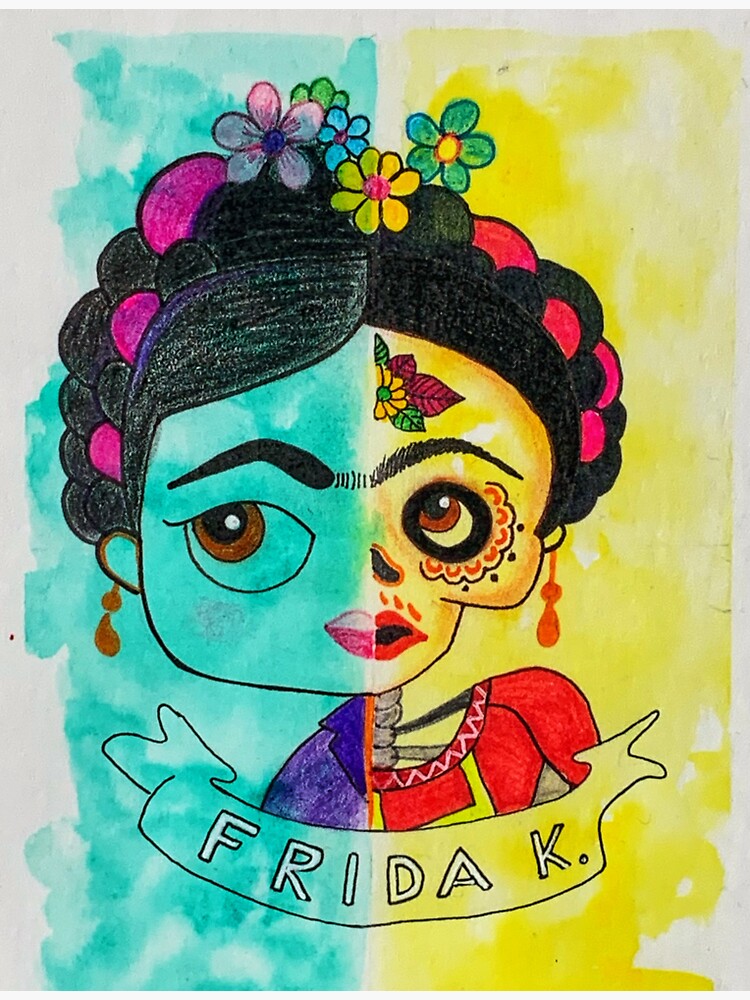 "Frida K" Sticker for Sale by Popsynails | Redbubble