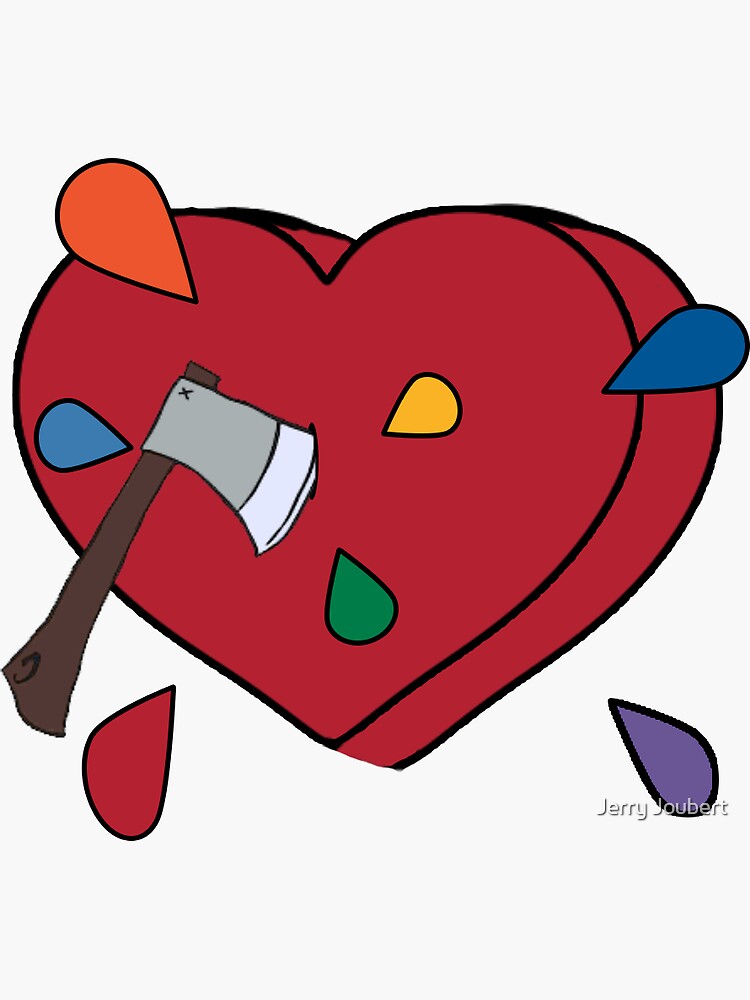 "I Love Axe Throwing With All My Heart" Sticker for Sale by J2Duncan ...
