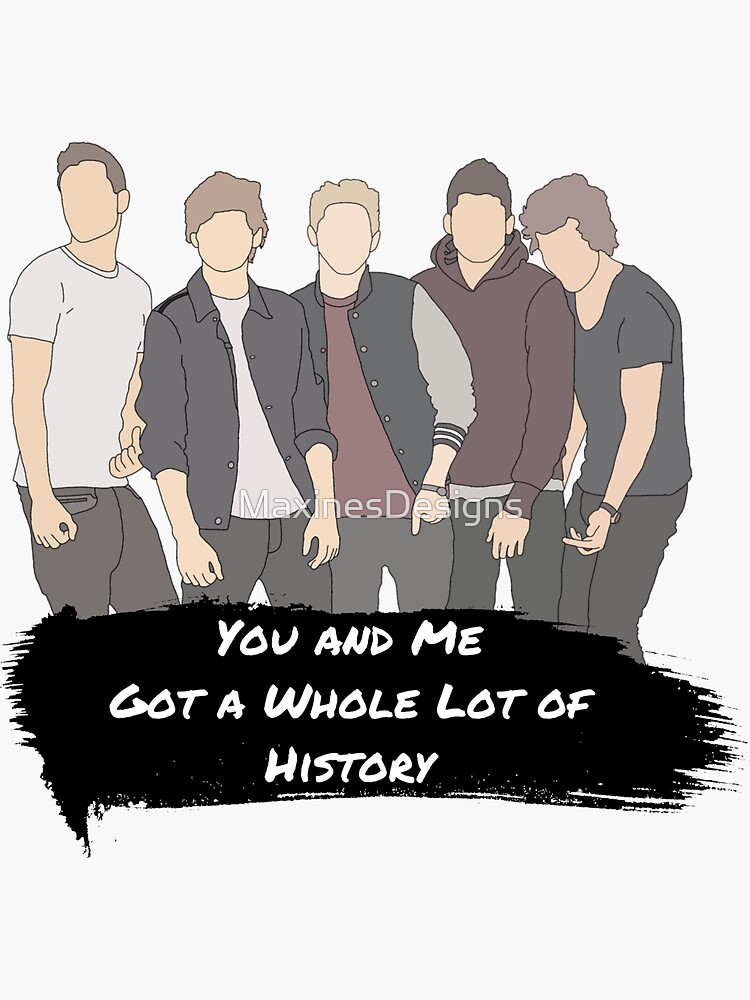 "One Direction | History" Sticker by MaxinesDesigns | Redbubble