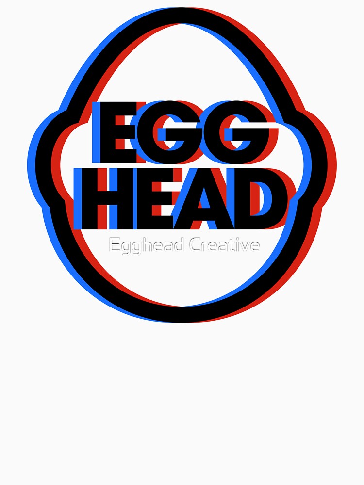 "Egghead Logo Anaglyph" Essential T-Shirt for Sale by shopegghead ...