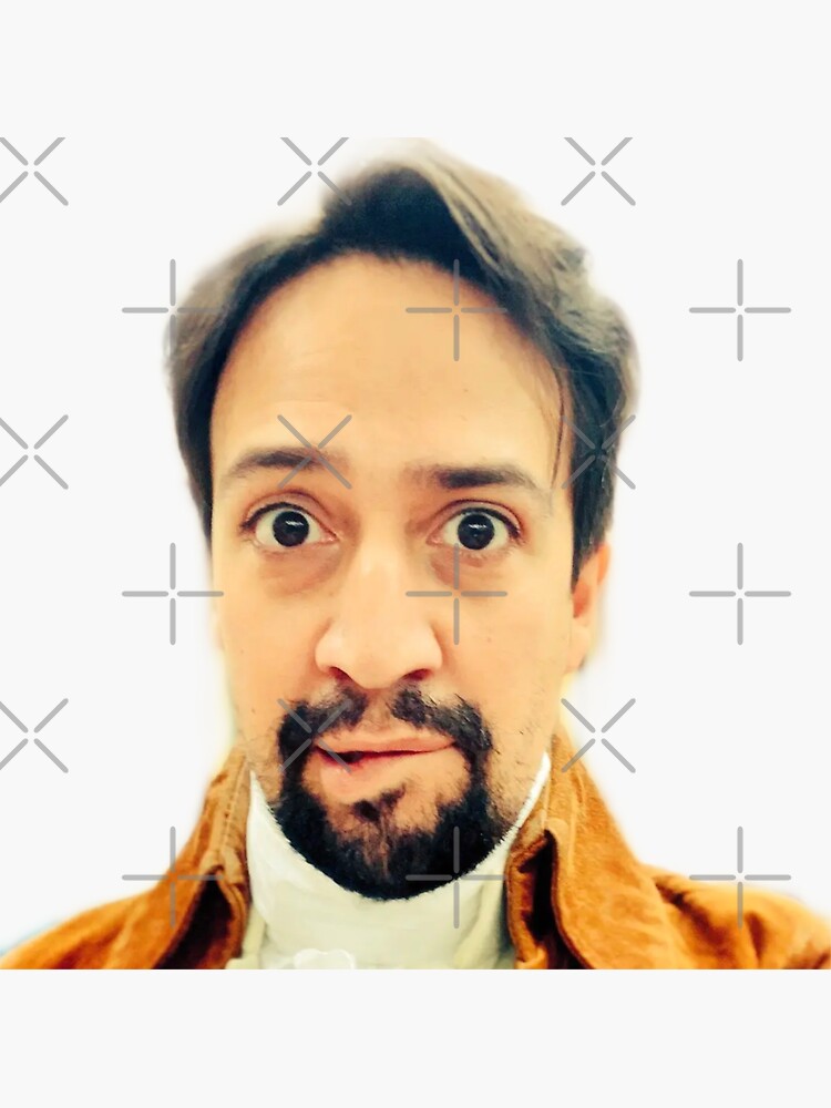 "Lin-Manuel Miranda biting his lip" Sticker by designsbynini | Redbubble