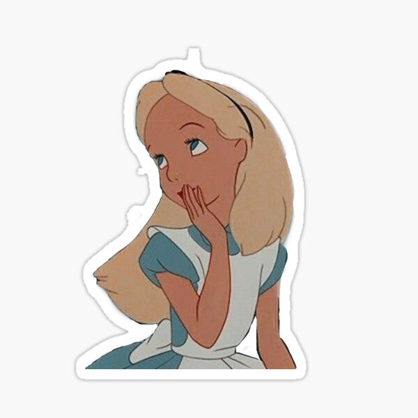 "Alice in Wonderland aesthetic " Sticker for Sale by aloha-designs ...