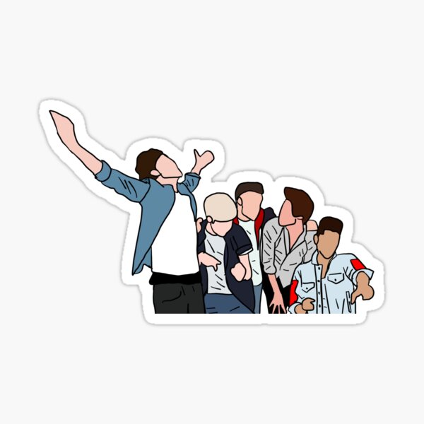 "One Direction" Sticker for Sale by lexiescibilia | Redbubble