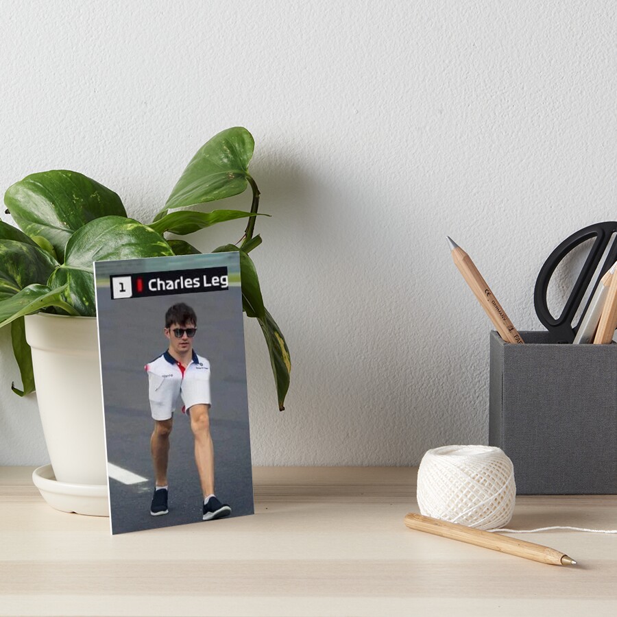 "Charles Leg Leclerc Ferrari Sauber" Art Board Print by RoaRDesign ...