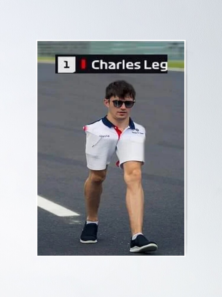 "Charles Leg Leclerc Ferrari Sauber" Poster for Sale by RoaRDesign ...