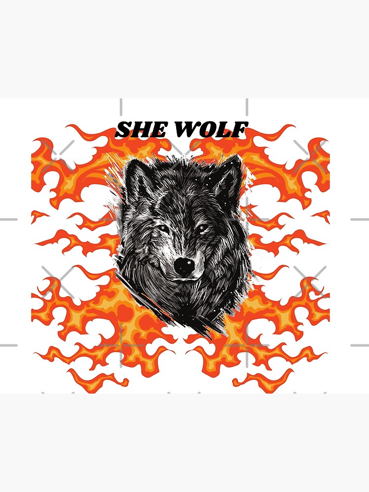 "Wolf designs. She-wolf " Poster for Sale by Stingchic | Redbubble