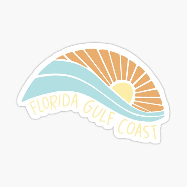 "florida gulf coast" Sticker by sarahgugle | Redbubble