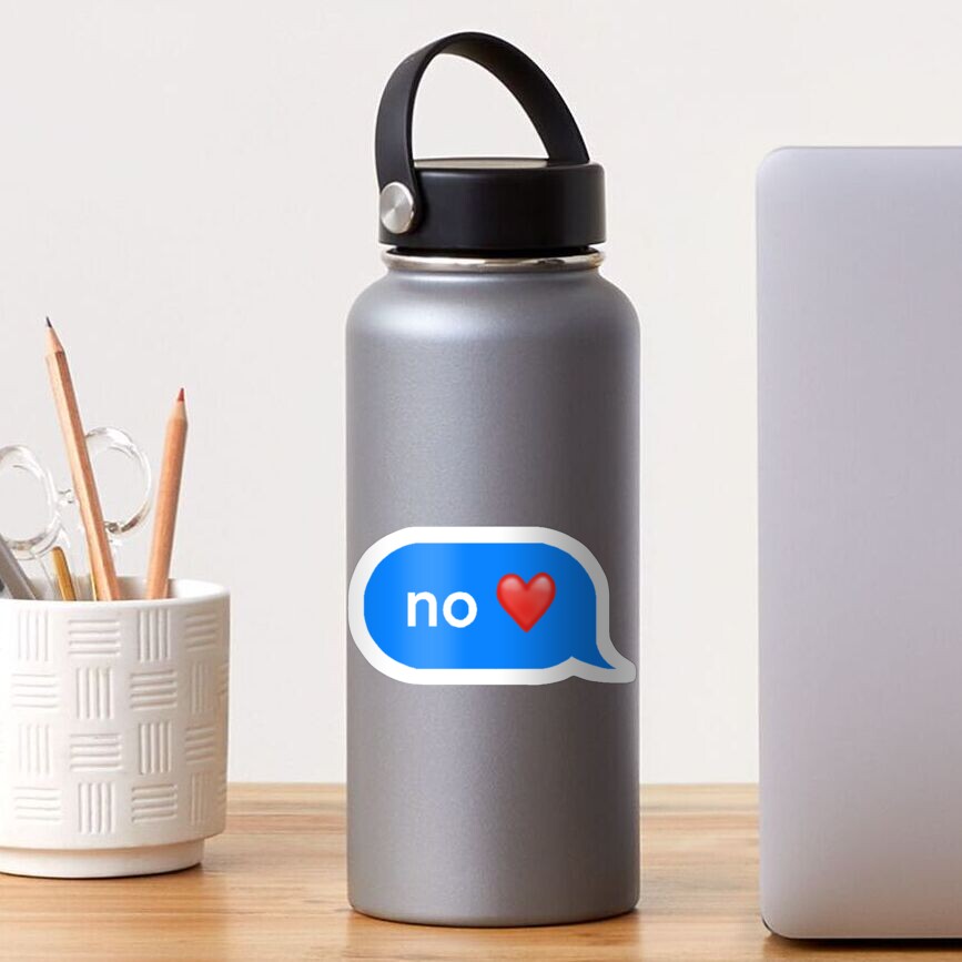 "No ️ Text Response Meme Emoji" Sticker for Sale by madebymiarva ...