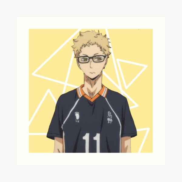 "Tsukishima Design (Haikyuu)" Art Print by AngeliaArtz | Redbubble