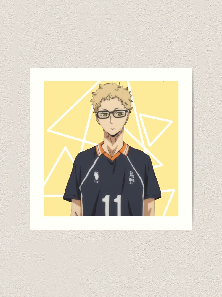 "Tsukishima Design (Haikyuu)" Art Print by AngeliaArtz | Redbubble