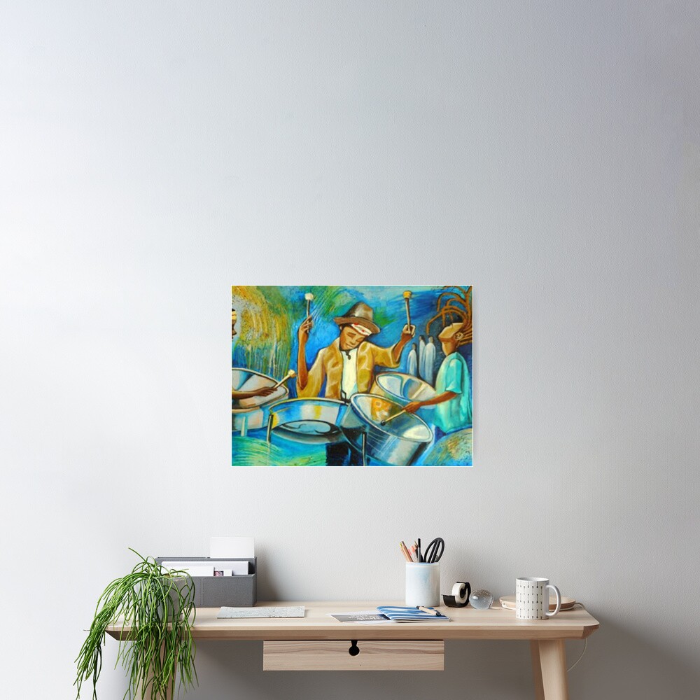 "Steel Pan Playing" Poster for Sale by nbassant | Redbubble
