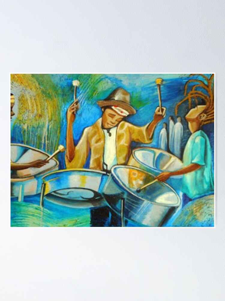 "Steel Pan Playing" Poster for Sale by nbassant | Redbubble