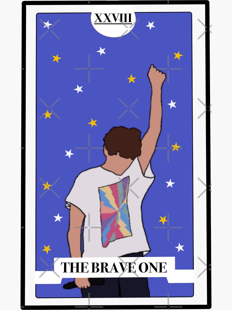 Pegatina «Louis Tomlinson Tarot Card - The Brave One» de ...