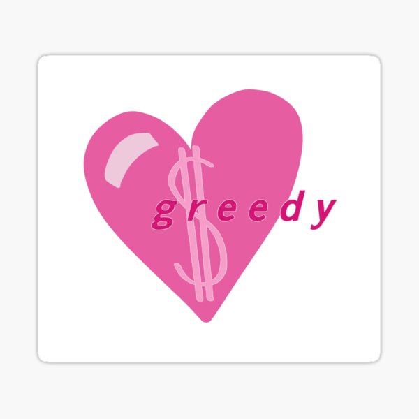 "ariana grande 'greedy' design!" Sticker for Sale by annabelleeleigh ...