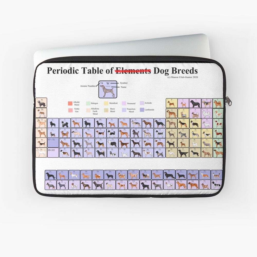 "Periodic Table of Dogs" Poster for Sale by SharonUluh | Redbubble