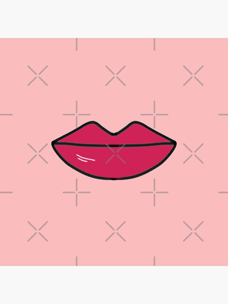 "Big pink lady lips " Sticker for Sale by HannahWasnt | Redbubble