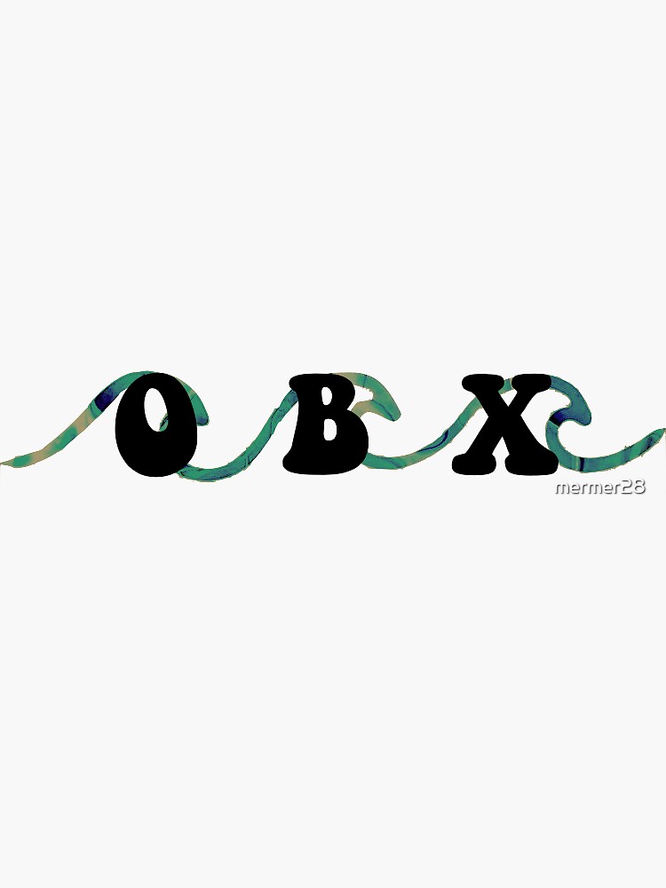 "OBX sticker" Sticker for Sale by mermer28 | Redbubble