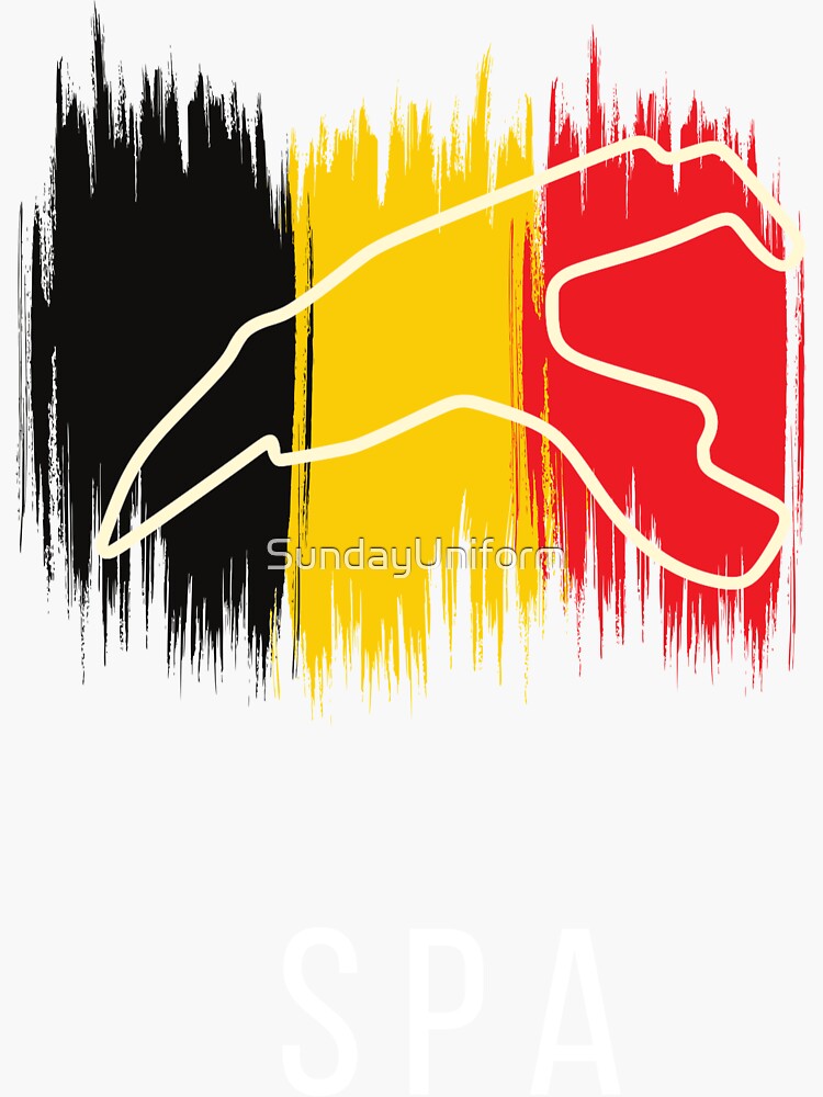 "Spa-Francorchamps" Sticker for Sale by SundayUniform | Redbubble