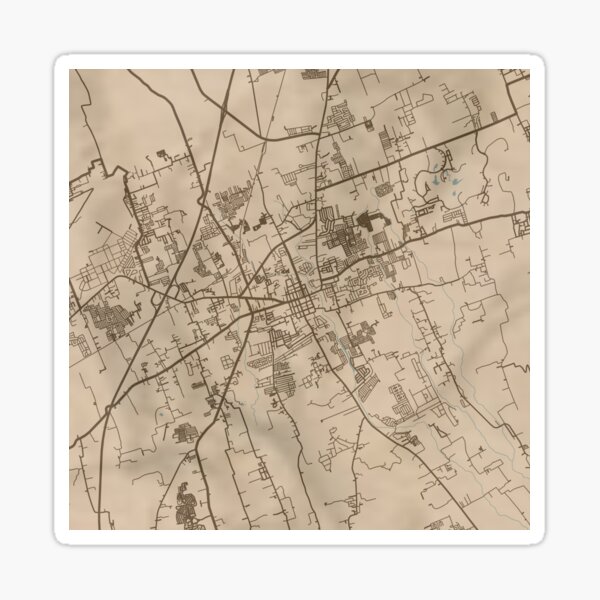 "Lipa Sepia Map" Sticker for Sale by CPTVDesign | Redbubble