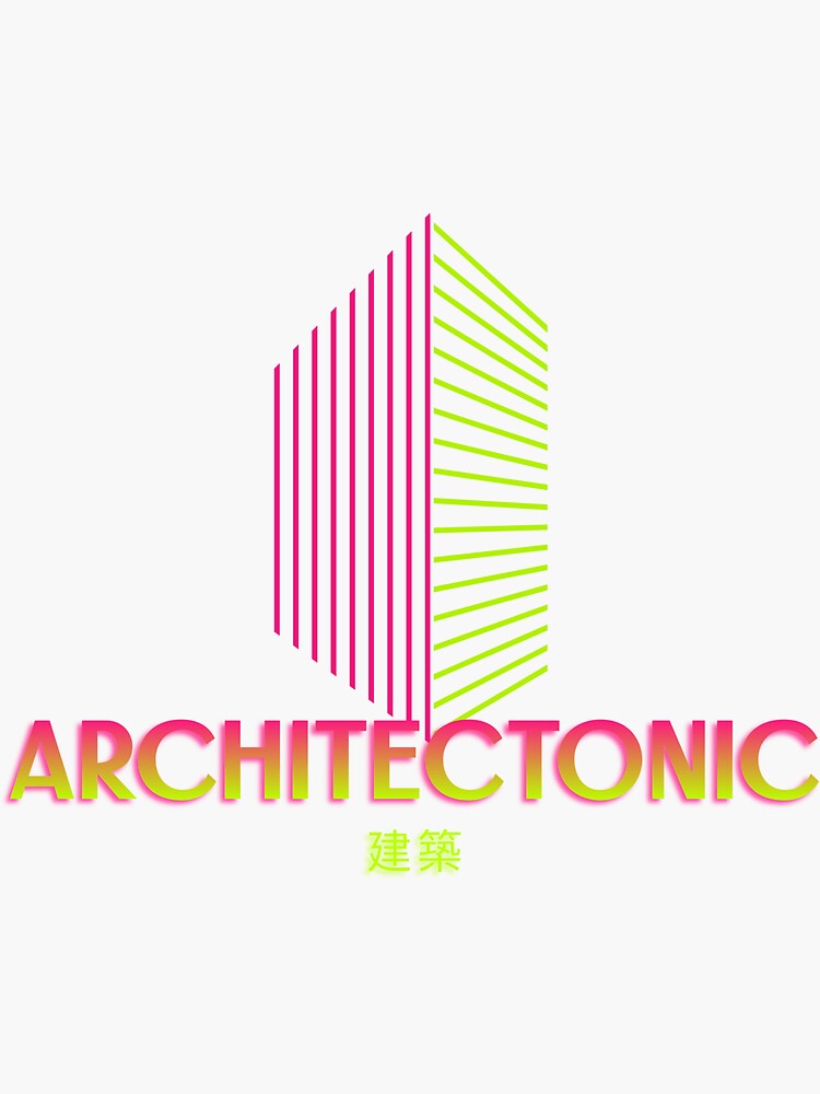 "Architectonics - Architecture Student" Sticker by AtiqKoike | Redbubble